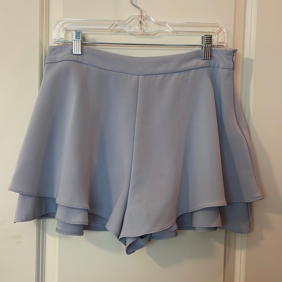 Zara | Shorts | Zara Flowy Shorts Powder Blue | Poshmark